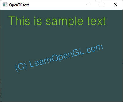 C# OpenTK -在窗口上绘制字符串-腾讯云开发者社区-腾讯云