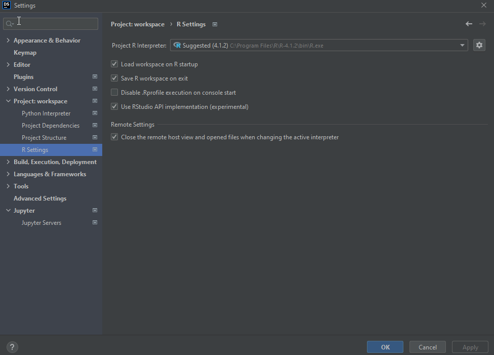 让R笔记本在Jetbrains Dataspell中工作-腾讯云开发者社区-腾讯云