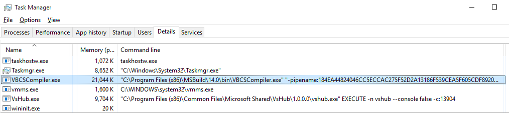 VBCSCompiler.exe的许多实例-腾讯云开发者社区-腾讯云