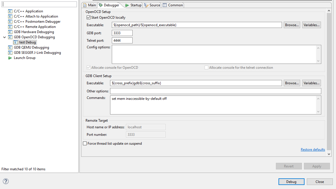 GNU插件在Windows下用于Eclipse - OpenOCD未启动调试-腾讯云开发者社区-腾讯云