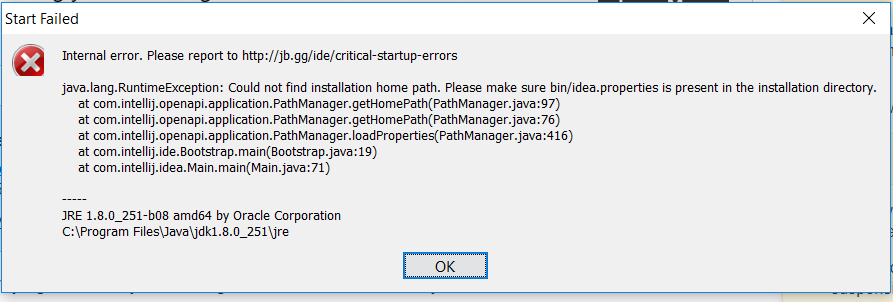 Pycharm -内部启动问题-java.lang.RuntimeException:找不到安装主路径-腾讯云开发者社区-腾讯云