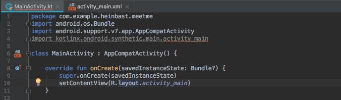 导入kotlinx.android.synthetic.main.activity_main不工作-腾讯云开发者社区-腾讯云