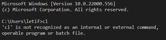 VS代码通过VS Developer命令提示符打开，不识别'cl‘-腾讯云开发者社区-腾讯云