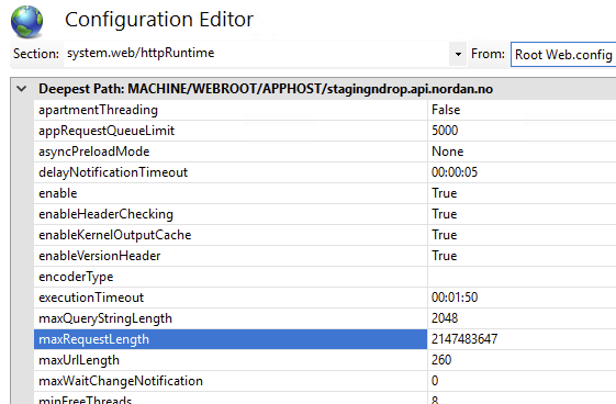 如何使用MaxRequestBodySize在IIS上的ASP.NET内核与maxAllowedContentLength？-腾讯云开发者社区-腾讯云