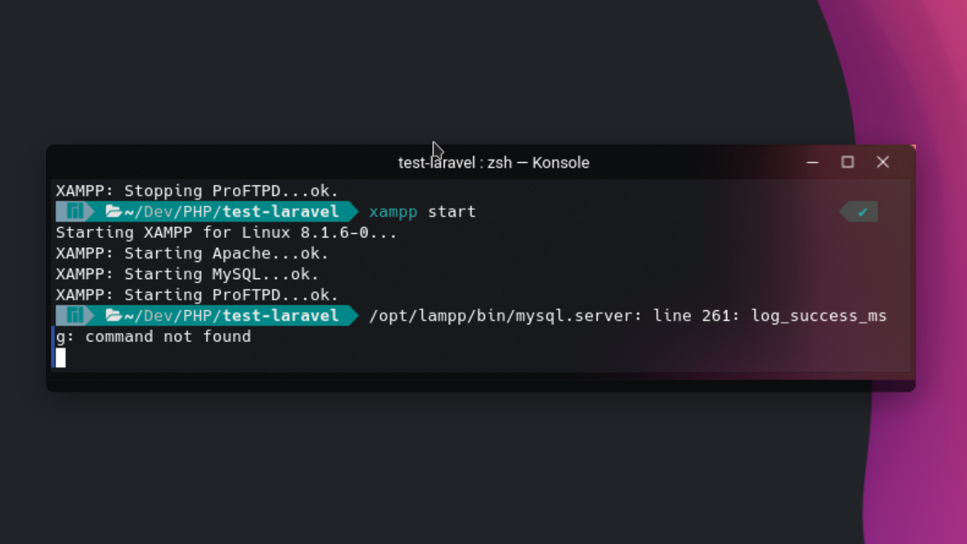 如何修复/opt/lampp/bin/mysql.server:第261行: log_success_msg:命令找不到？-腾讯云开发者社区-腾讯云