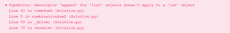 Python TypeError：“list”对象的描述符'append‘不适用于'int’对象-腾讯云开发者社区-腾讯云