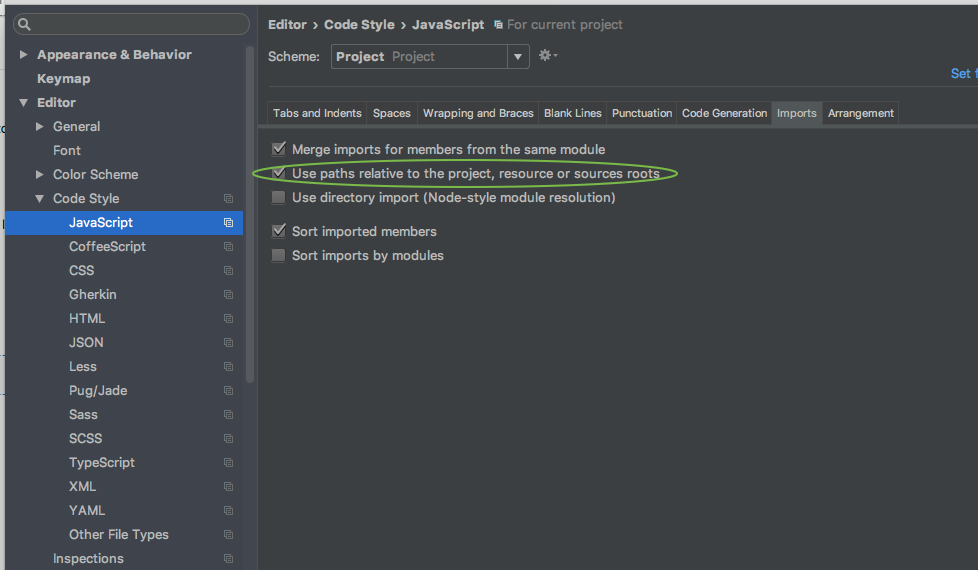 使用绝对路径(而不是相对路径)响应JetBrains WebStorm自动导入-腾讯云开发者社区-腾讯云