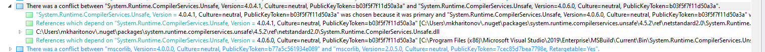 发现"System.Runtime.CompilerServices.Unsafe“不同版本之间无法解决的冲突-腾讯云开发者社区-腾讯云
