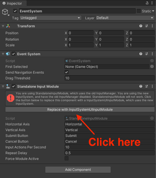 统一:新InputSystem与旧EventSystem之间的冲突-腾讯云开发者社区-腾讯云