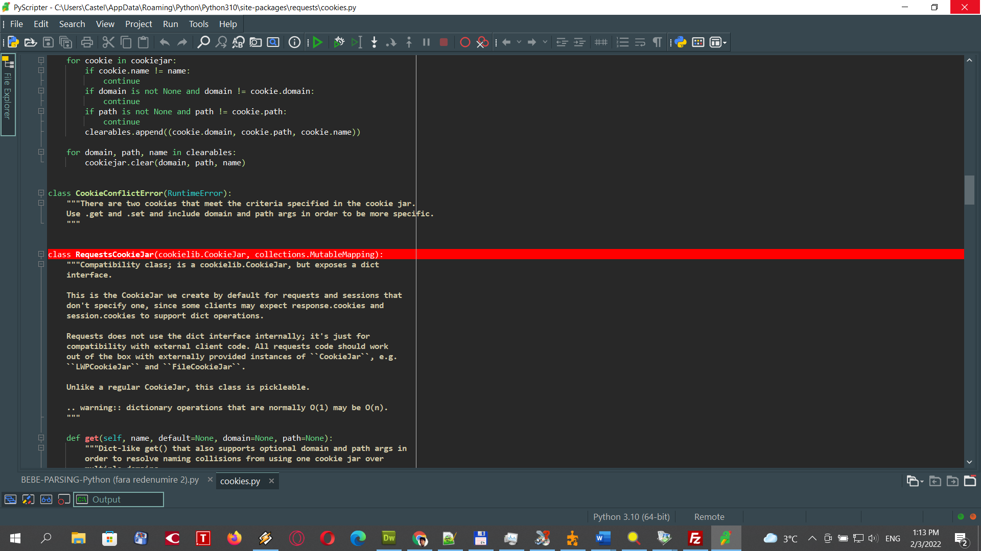 Python :类RequestsCookieJar(cookielib.CookieJar，collections.MutableMapping)：- in cookies.py-腾讯云开发 ...