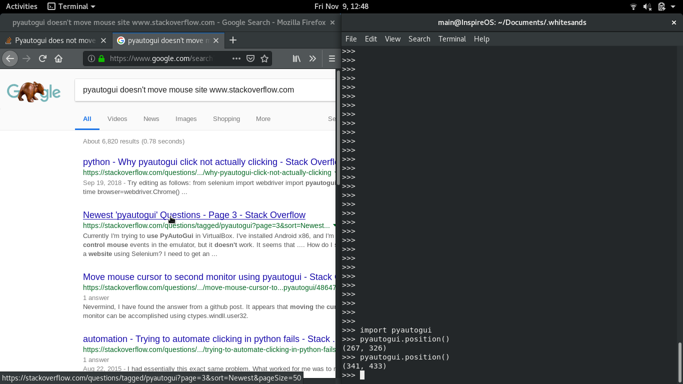 Pyautogui不移动实际鼠标指针。-腾讯云开发者社区-腾讯云