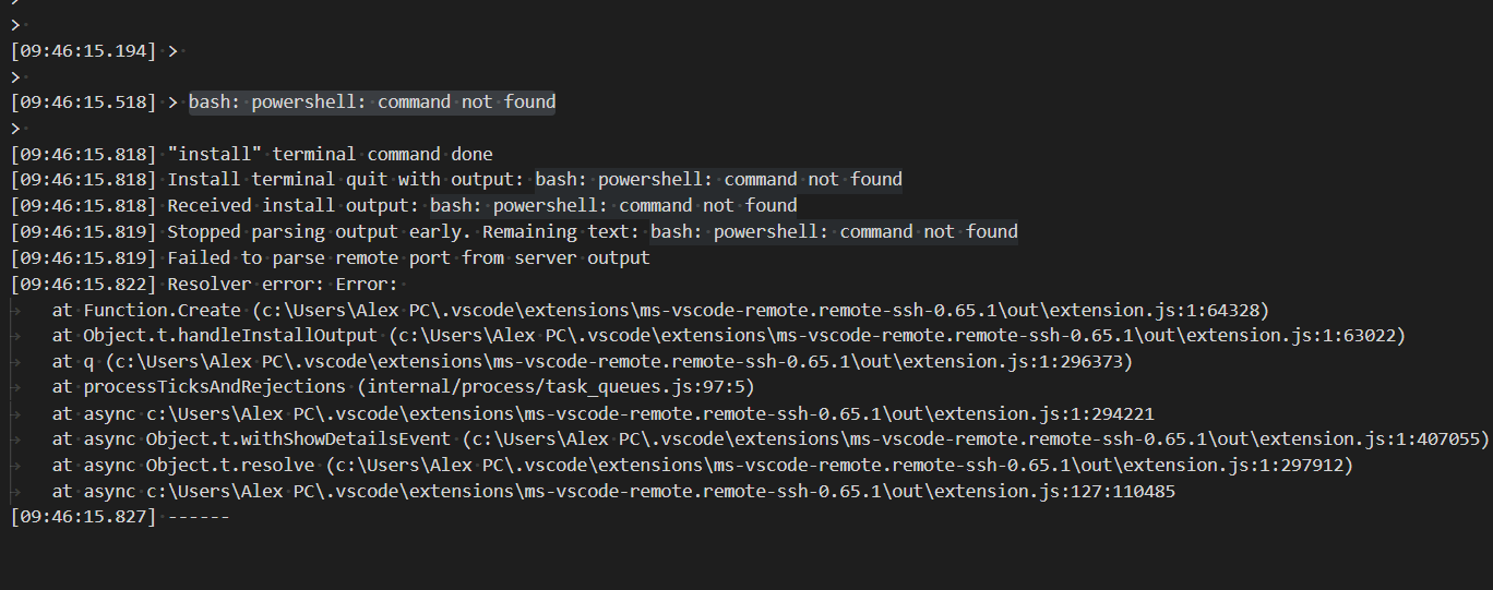 bash: powershell:未找到命令-腾讯云开发者社区-腾讯云