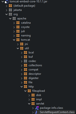 ServletFileUpload类已从tomcat-embed core-10.1.0及以下版本中消失-腾讯云开发者社区-腾讯云