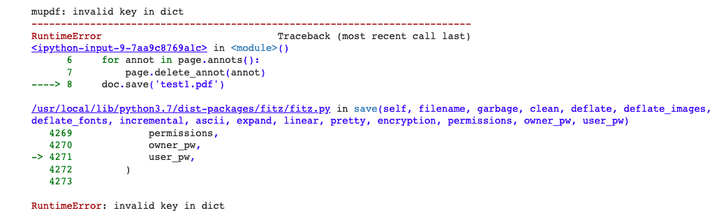 Python: mupdf: dict中的无效键-腾讯云开发者社区-腾讯云