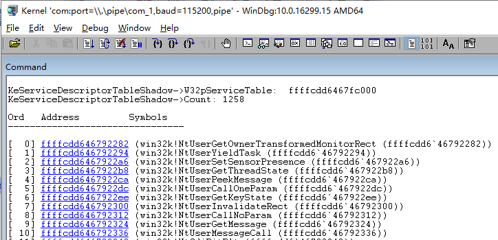 驱动开发：WinDBG 枚举SSDT以及SSSDT地址-腾讯云开发者社区-腾讯云