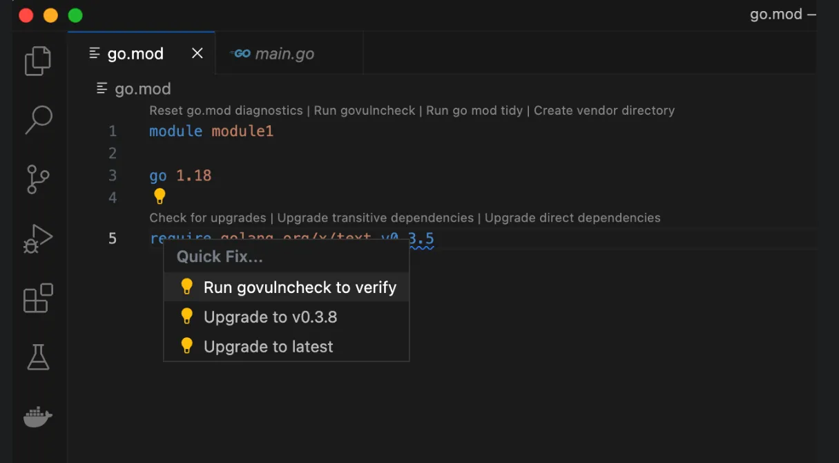 Golang代码漏洞扫描工具介绍——govulncheck-腾讯云开发者社区-腾讯云 Golang代码漏洞扫描工具介绍——govulncheck-腾讯云开发者社区-腾讯云