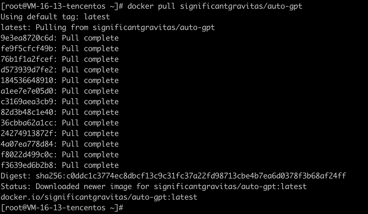 基于腾讯云CVM搭建Auto-GPT的环境 二 使用Docker安装-腾讯云开发者社区-腾讯云